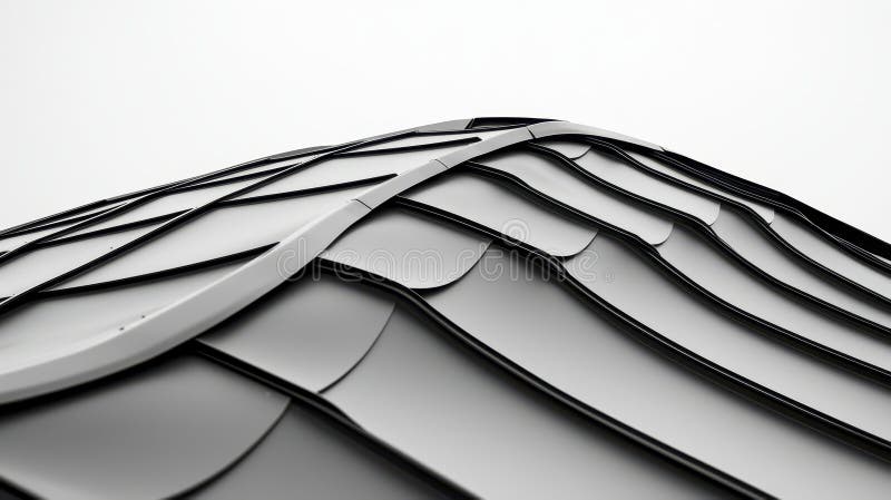 Abstract Grayscale Undulating Forms Textured Wave Design Stock Illustration Illustration Of