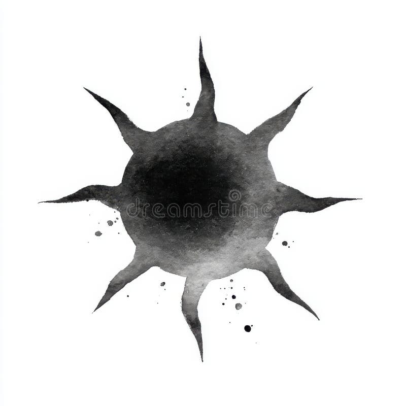 Grayscale Sun Illustration Stock Illustrations – 456 Grayscale Sun ...