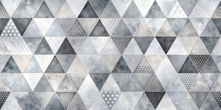 Abstract Grayscale Triangle Pattern Design with Subtle Texture ...