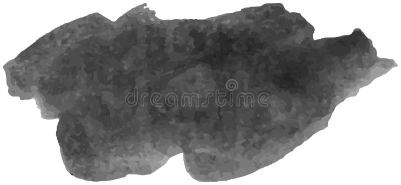 Abstract Grayscale Watercolor Vector Texture on a Transparent ...