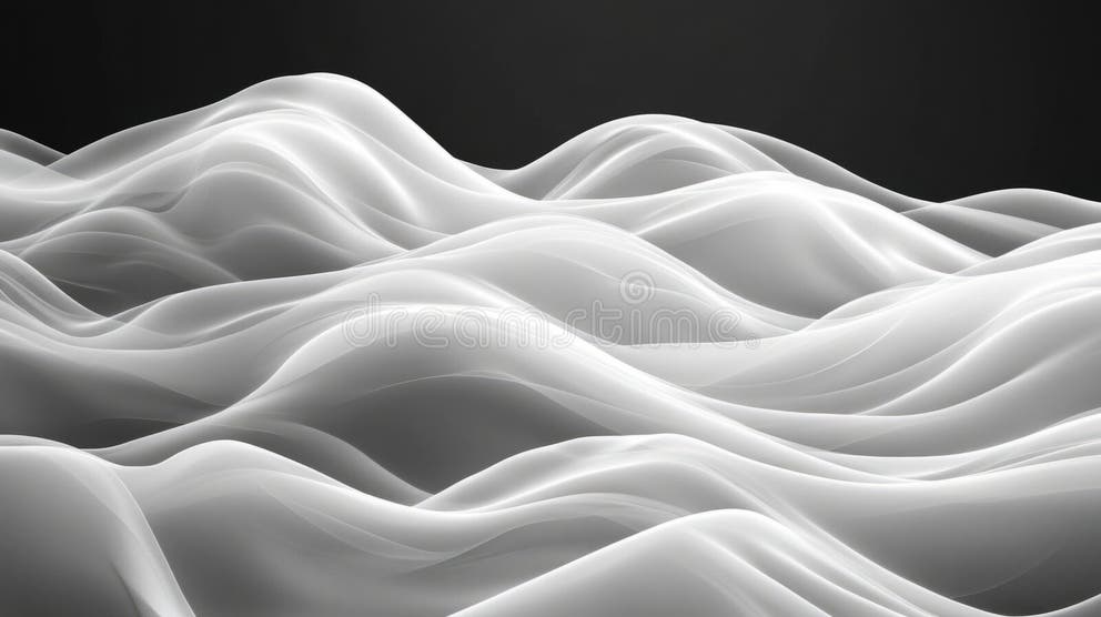 Abstract Grayscale Wave Background Texture Stock Illustration ...