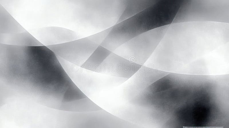 Abstract Grayscale Waves Create a Smooth, Flowing Composition with ...