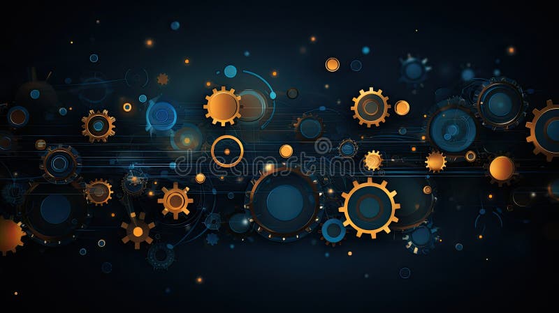 Abstract Great Mechanical Background Stock Illustration - Illustration ...