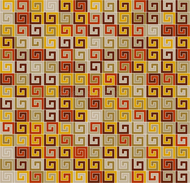 Abstract Greek Seamless Pattern Stock Illustration - Illustration of ...