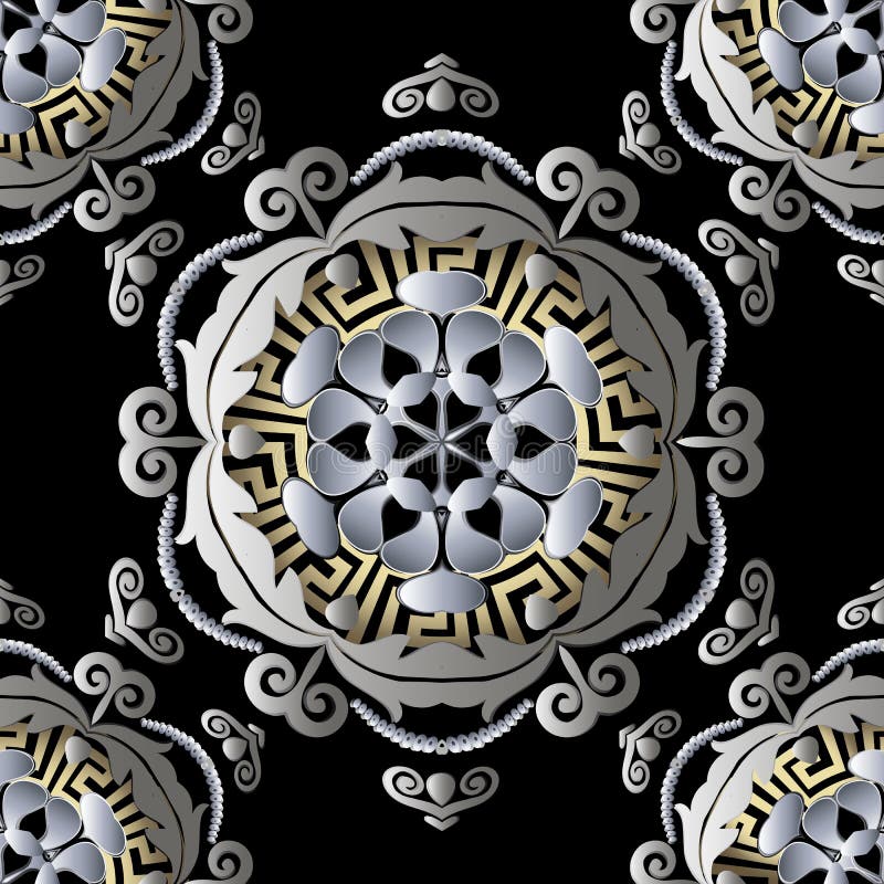 Seamless Mandalas Pattern Stock Vector Illustration Of Circle 45337688