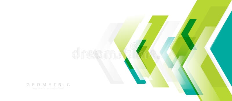 Abstract Green Arrows with Futuristic Digital Technology. Illustration ...