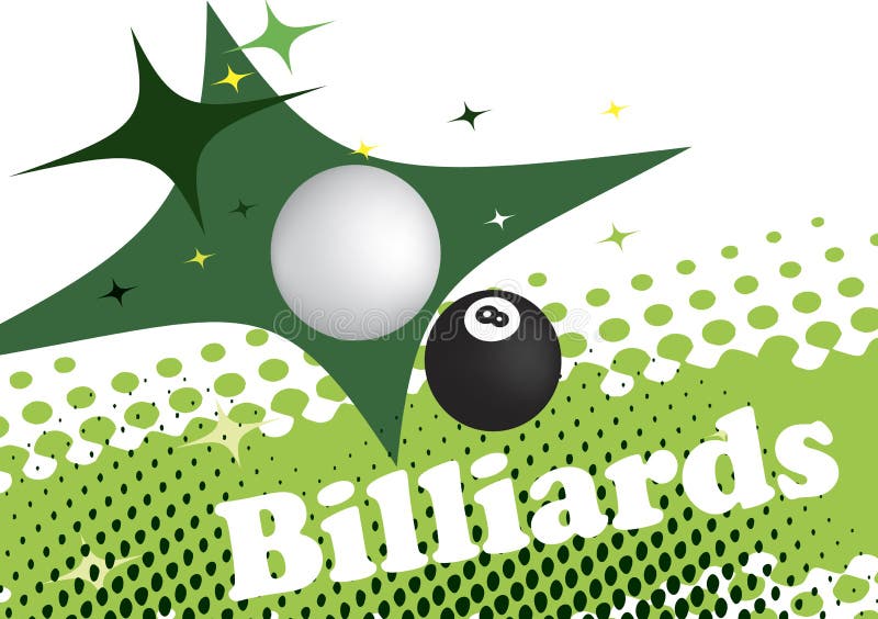 Abstract Green Background for Billiard Banner Stock Vector ...