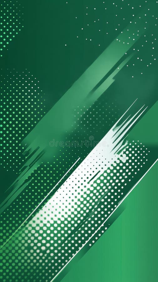 Abstract Green Background with Dynamic Dotted Patterns and Streaks ...
