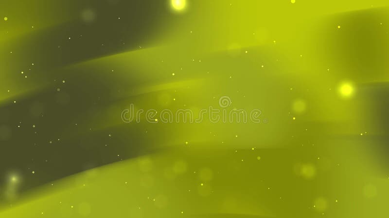 Abstract Green Background with Flowing Light and Glowing Particles ...
