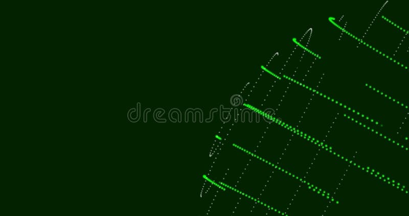 Abstract Green Background, Geometric Shapes from Lines and Dots, Sci ...