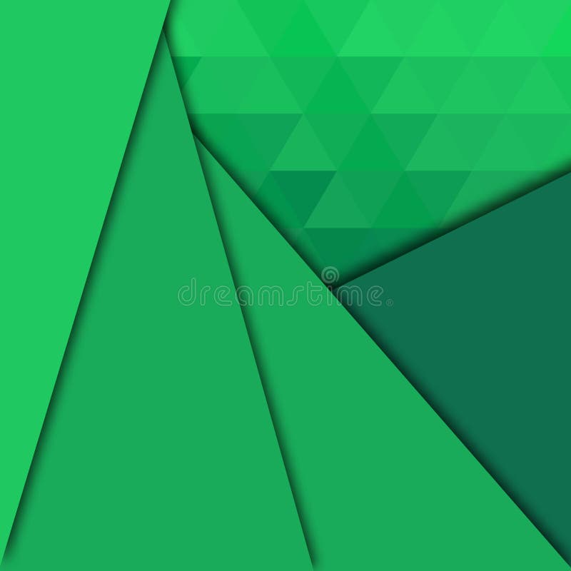 Abstract Green Background. Geometric Vector Image. Triangle. Mosaic ...