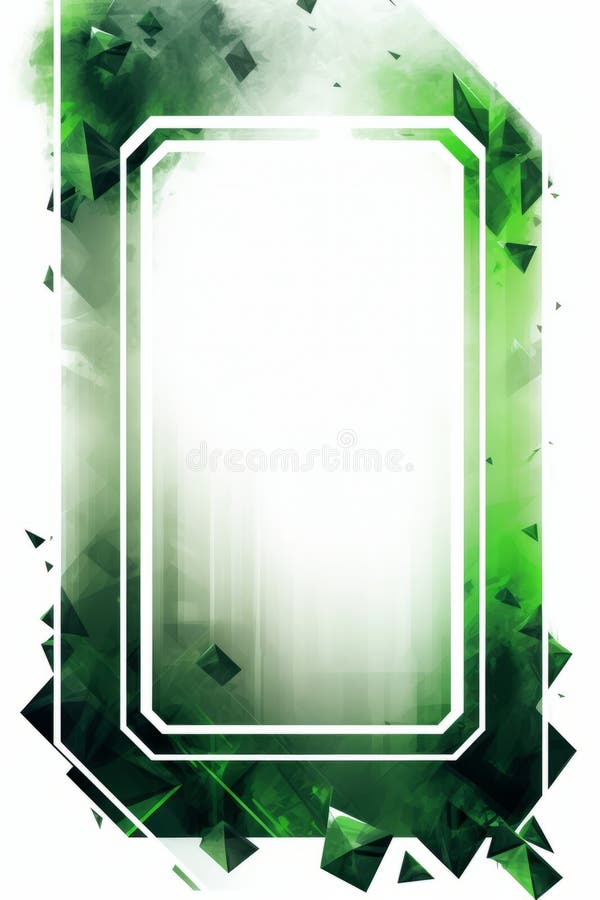Abstract Green Background with a Square Frame Stock Image - Image of ...