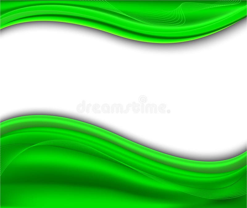 Green Wave Border Abstract Modern Certificate Background Stock Vector ...