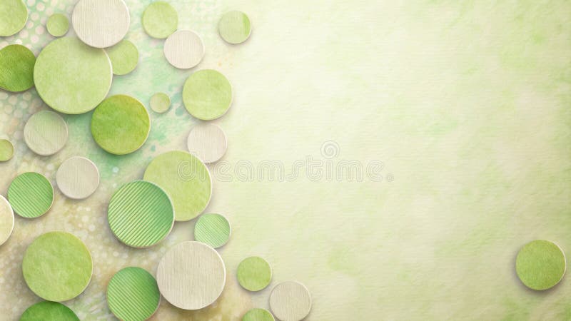 Abstract Green and Beige Circular Pattern Background Design. Generative ...