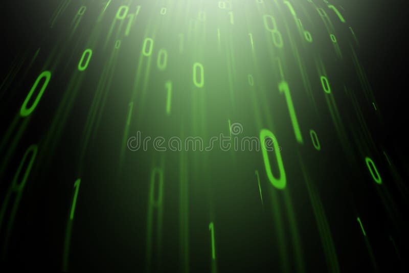 Abstract Green Binary Code on a Black Background Stock Illustration ... Abstract Green Binary Code on a Black Background Stock Illustration ...