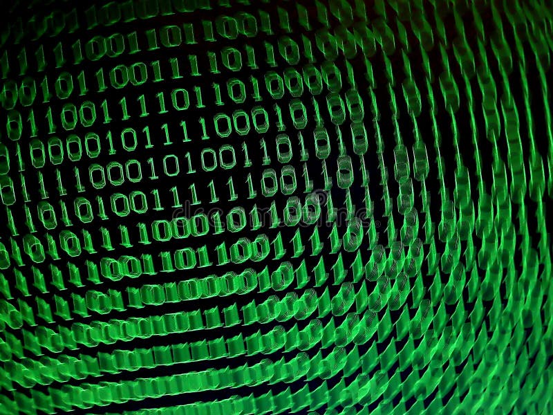 Abstract Green Binary Number Background Stock Photo - Image of coding ...