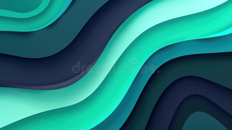 Abstract Green Black Grey Wavy Background For Graphic Design Projects