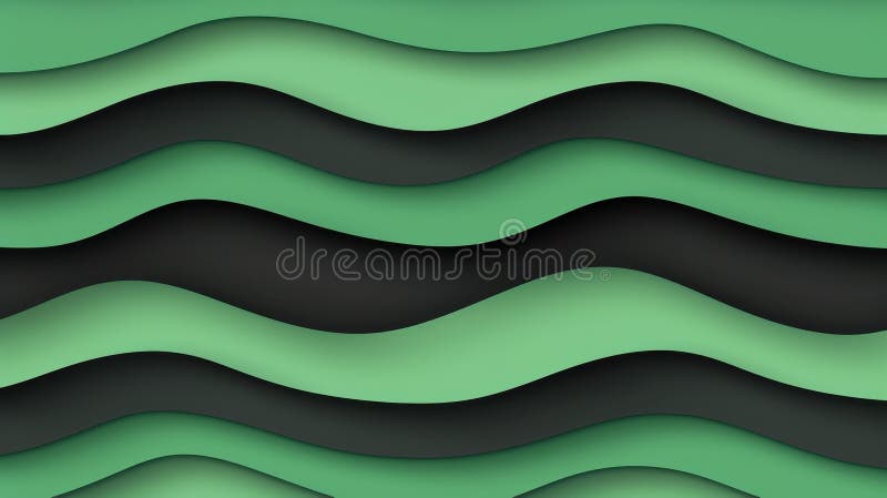 Abstract Green Black Grey Wavy Background For Graphic Design Projects