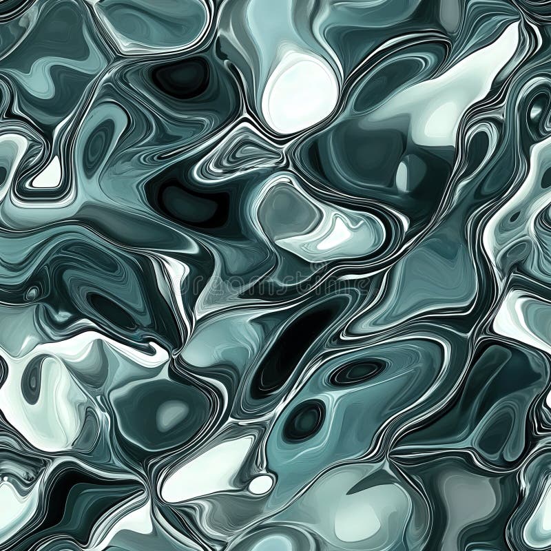 Abstract Green and Black Marble Swirl Pattern Stock Image - Image of ...