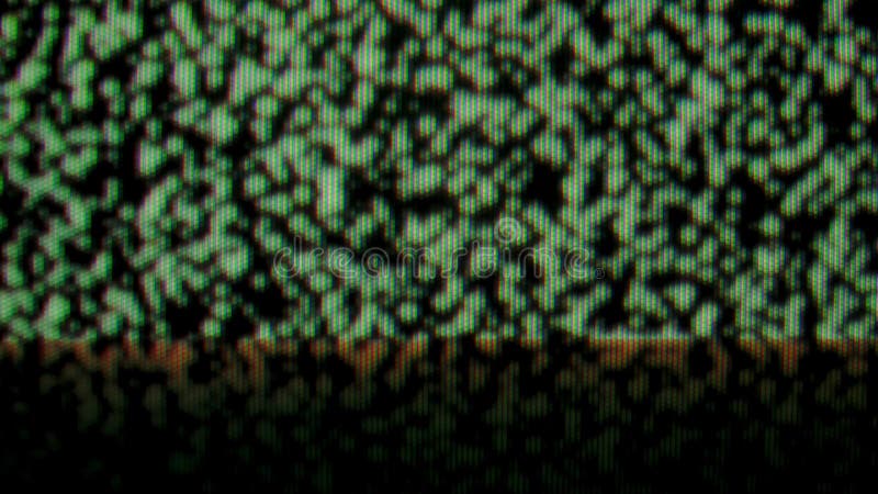 Abstract Green and Black Pixelated Pattern on Screen Stock Footage ...