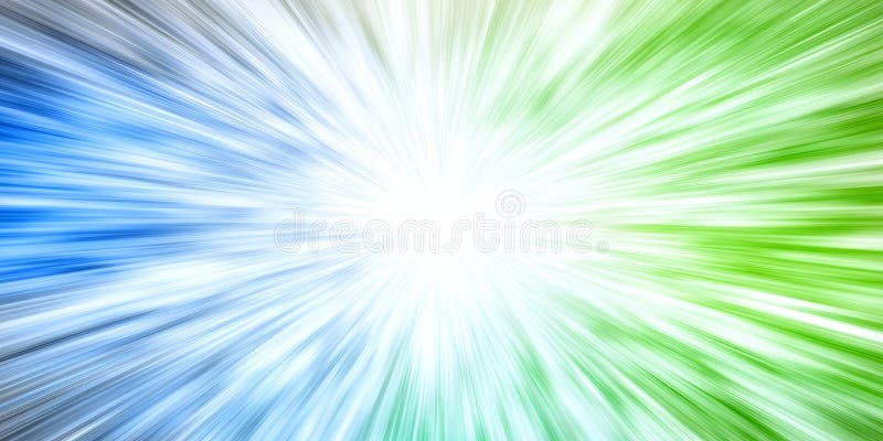 Abstract Green Blue Rays Burst Background Image Bright Radiating Light ...