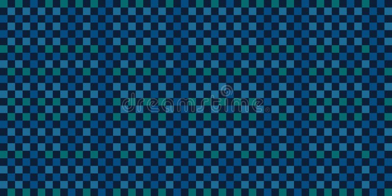 Abstract Green and Blue Squares Pattern, Checkered Texture on Dark Blue ...