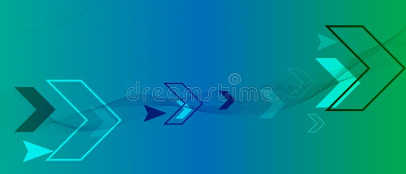 Abstract Green and Blue Triangles Speed Motion Background Stock ...