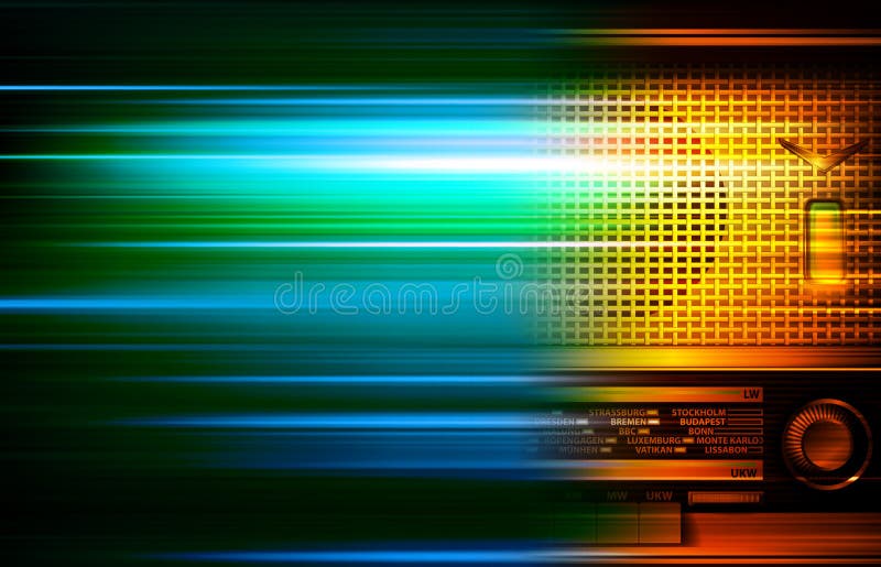 Abstract Green Music Background with Retro Radio Stock Vector ... Abstract Green Music Background with Retro Radio Stock Vector ...