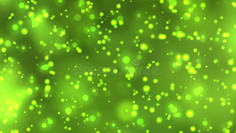 Abstract Green Bright Bokeh Space Background Magic Concept Light Effect ...