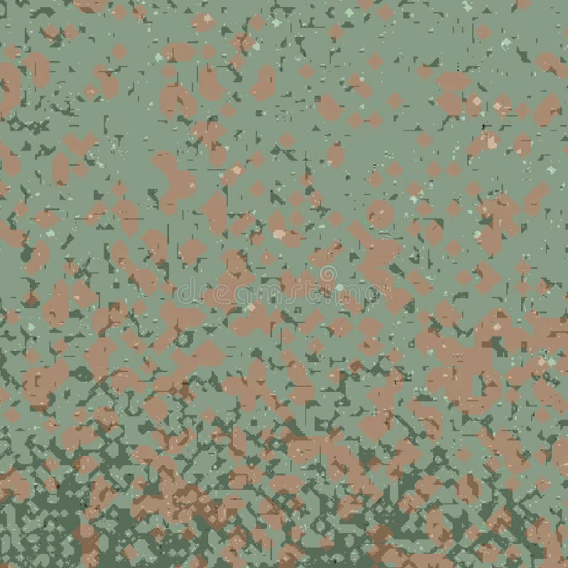 Abstract Green Brown Random Camouflage Pattern Stock Illustration ...