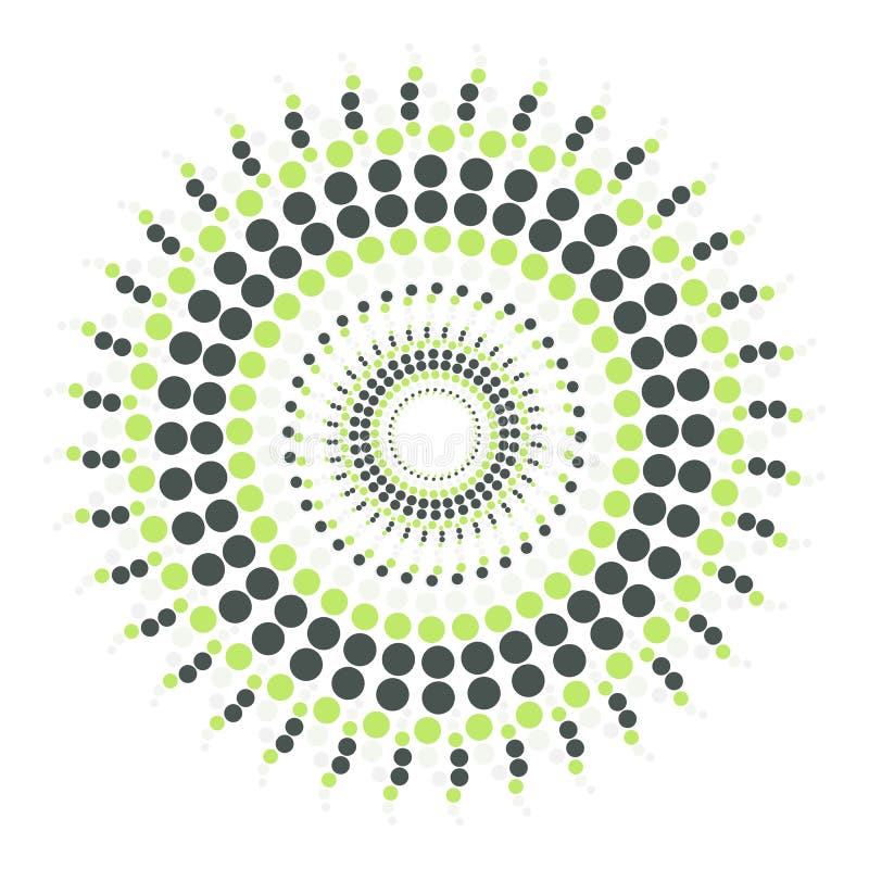 Green color circle pattern stock vector. Illustration of abstract ...