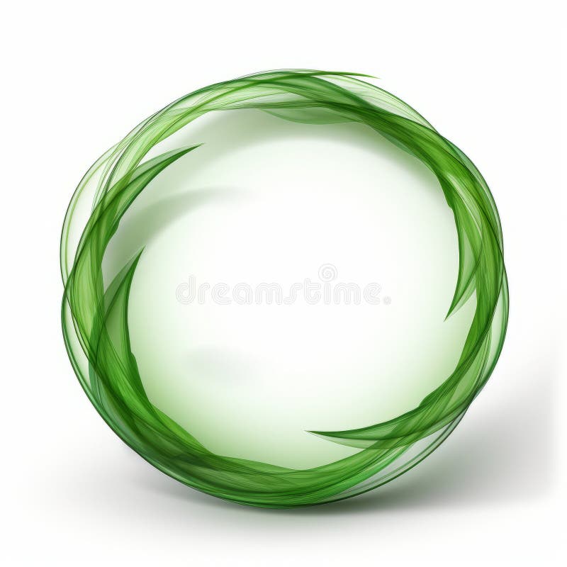 Abstract Green Wave Background with White Space for Text Stock Photo ...