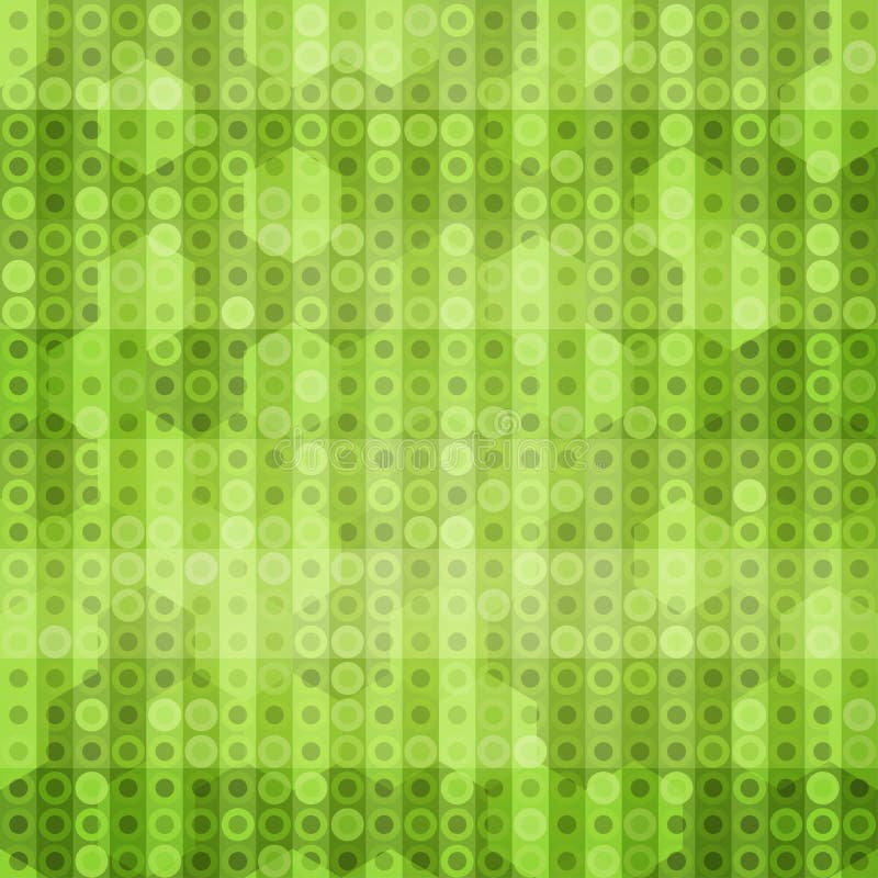 Abstract Green Circles Seamless Texture Stock Vector - Illustration of ...