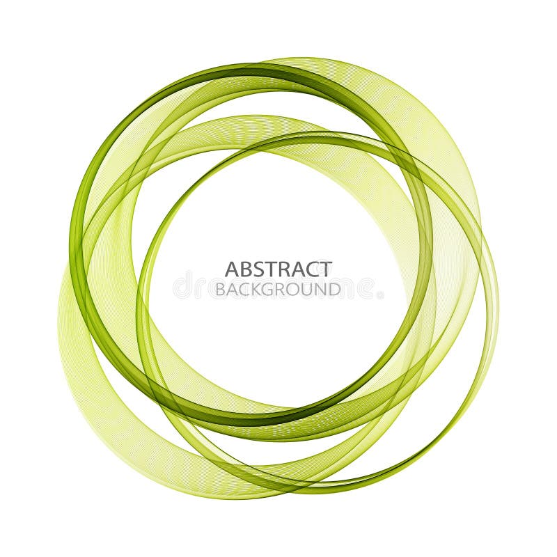 Abstract Green Circular Wave Background Design, Frame Stock Vector ...