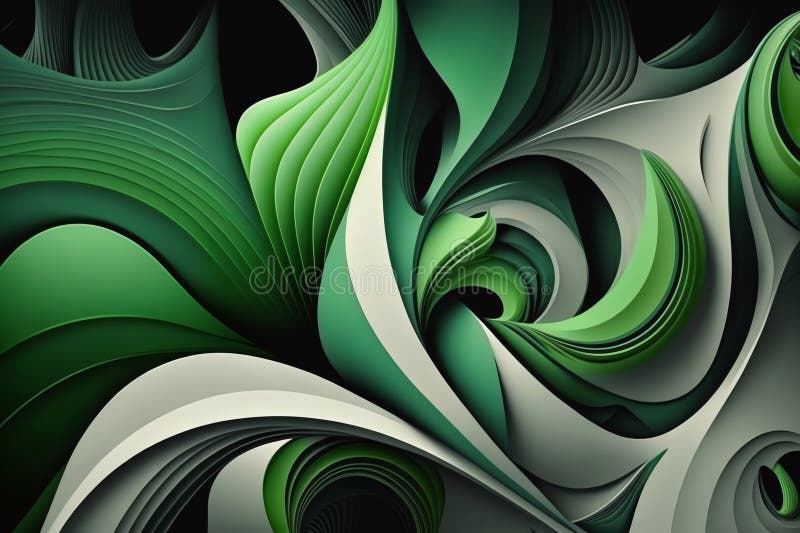 Abstract Green Color Background. Colored Background. Generative AI ...