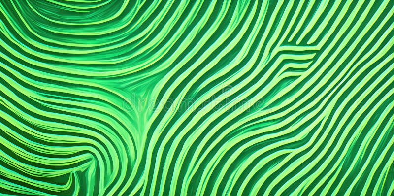 Abstract Green Color Background with Wavy Lines for Design. Stock ...