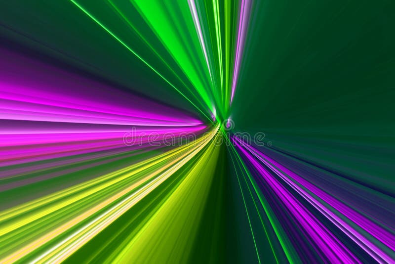 Abstract Green and Colorful Motion Path Curved Trail Circular Pattern ...