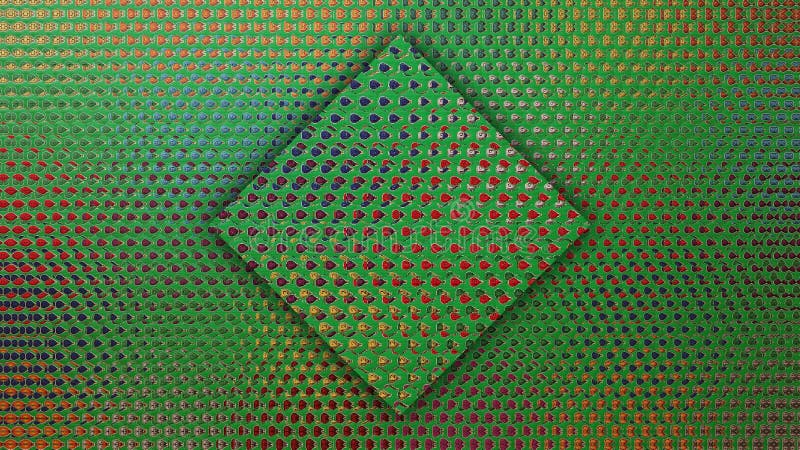 Abstract Green Colors Background Shapes and Blurs Stock Illustration ...