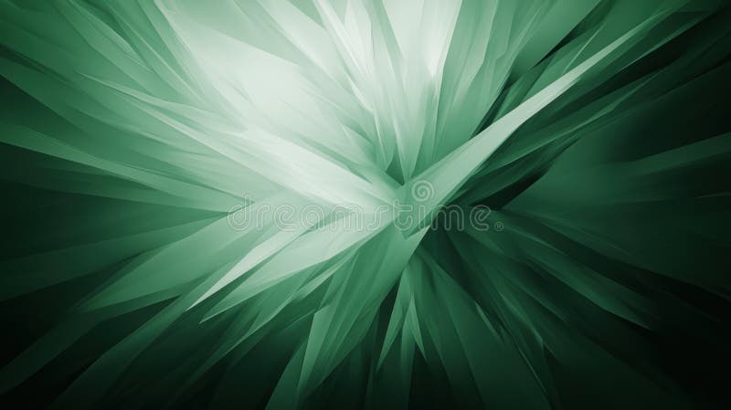 Abstract Green Crystal Shards Create a Dynamic and Striking Visual ...