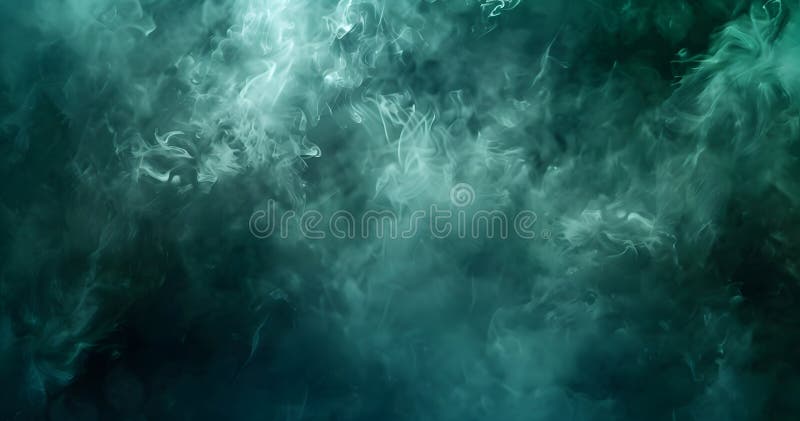 Abstract Green & Cyan Smoke Background Stock Illustration ...