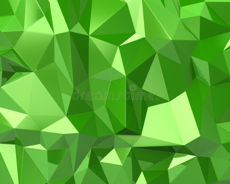 Abstract Green 3d Triangle Texture Stock Illustration - Illustration of ...