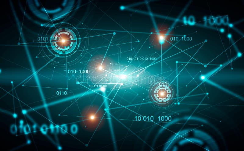 Lines of Code Abstract Digital Interface Background Stock Illustration ...