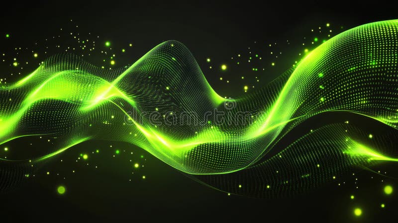 The Abstract Green Digital Binary Code Matrix Texture Background ...