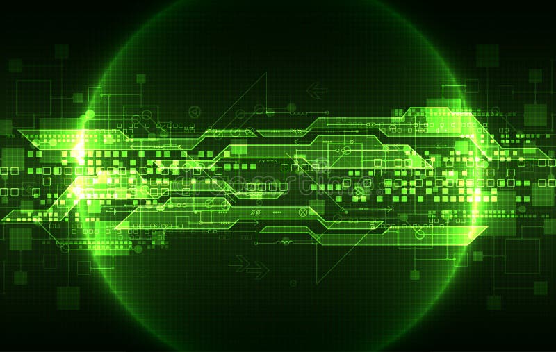 Abstract Green Digital Communication Technology Background. Stock ...