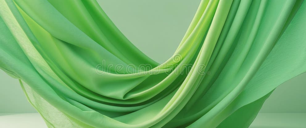 Abstract Green Draped Fabric Background Image Stock Image - Image of ...