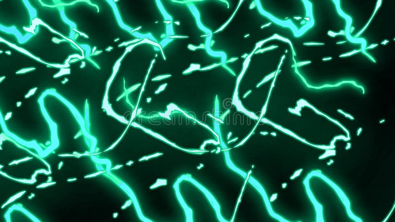 Abstract Green Energy Light Strings or Waves Background Stock ...