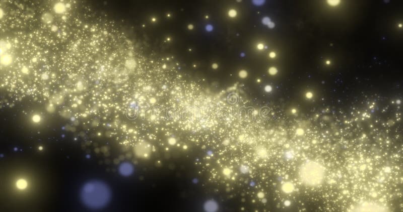 Abstract Green Energy Magic Round Particles Round with Bokeh Effect ...