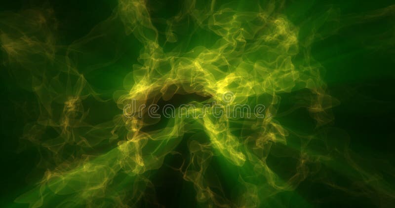 Abstract Green Energy Magical Waves Glowing Stock Illustration ...