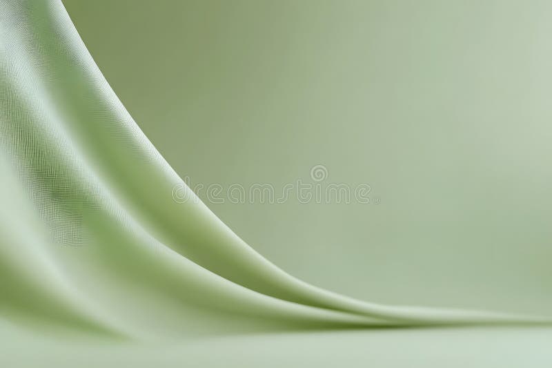 Abstract Green Fabric Drape Background Stock Illustration ...