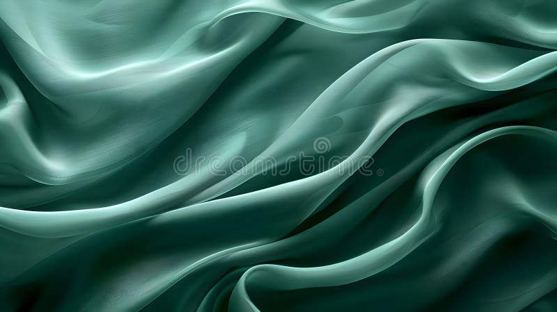 Abstract Green Fabric Drape Background Stock Illustration ...